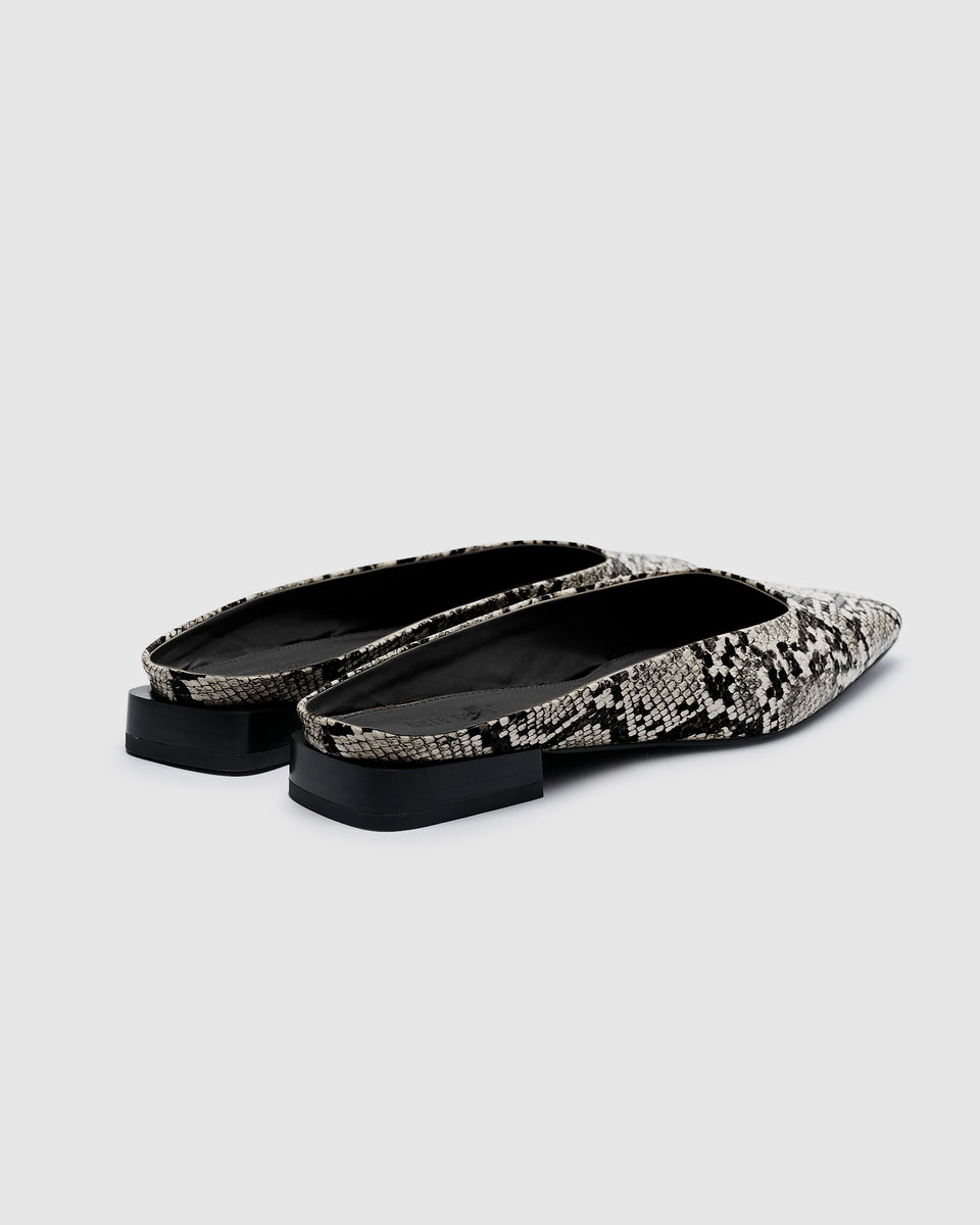 The Amelia Ballet Mule in Python by BRIE LEON ⏤ Jewellery, Bags & Accessories