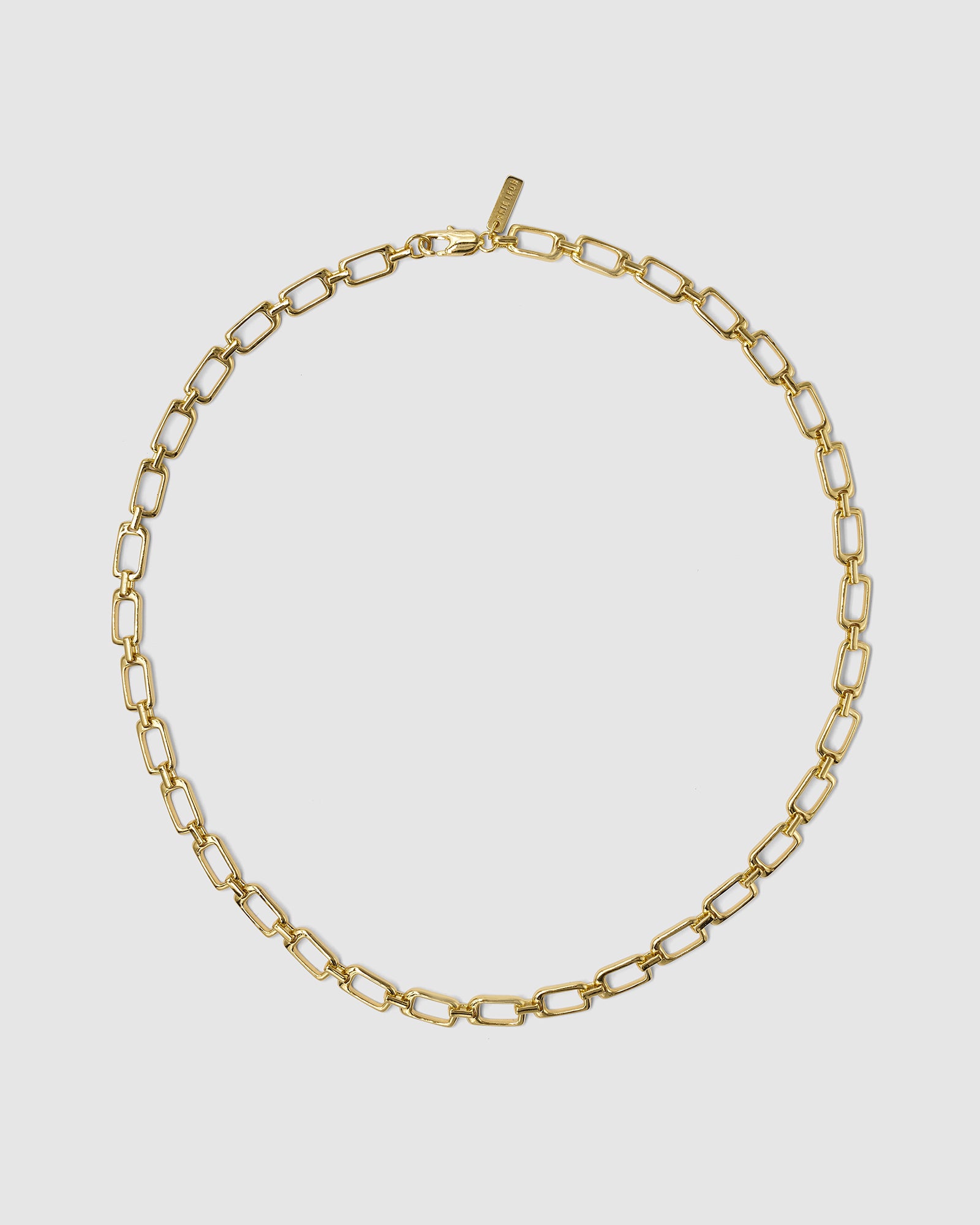 Mini Bloq Necklace Gold | Brie Leon